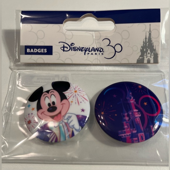 Disney | Design | Disneyland Paris 3th Anniversary Buttons | Poshmark